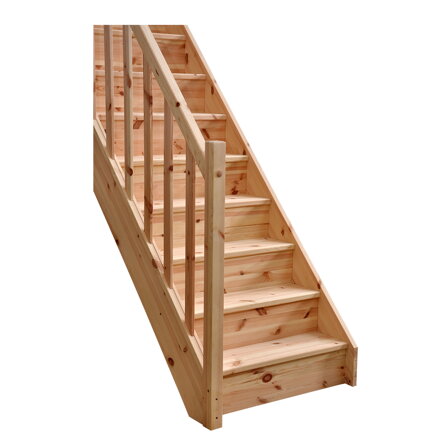 Drevené mlynárske schody do podkrovia - stavebnica